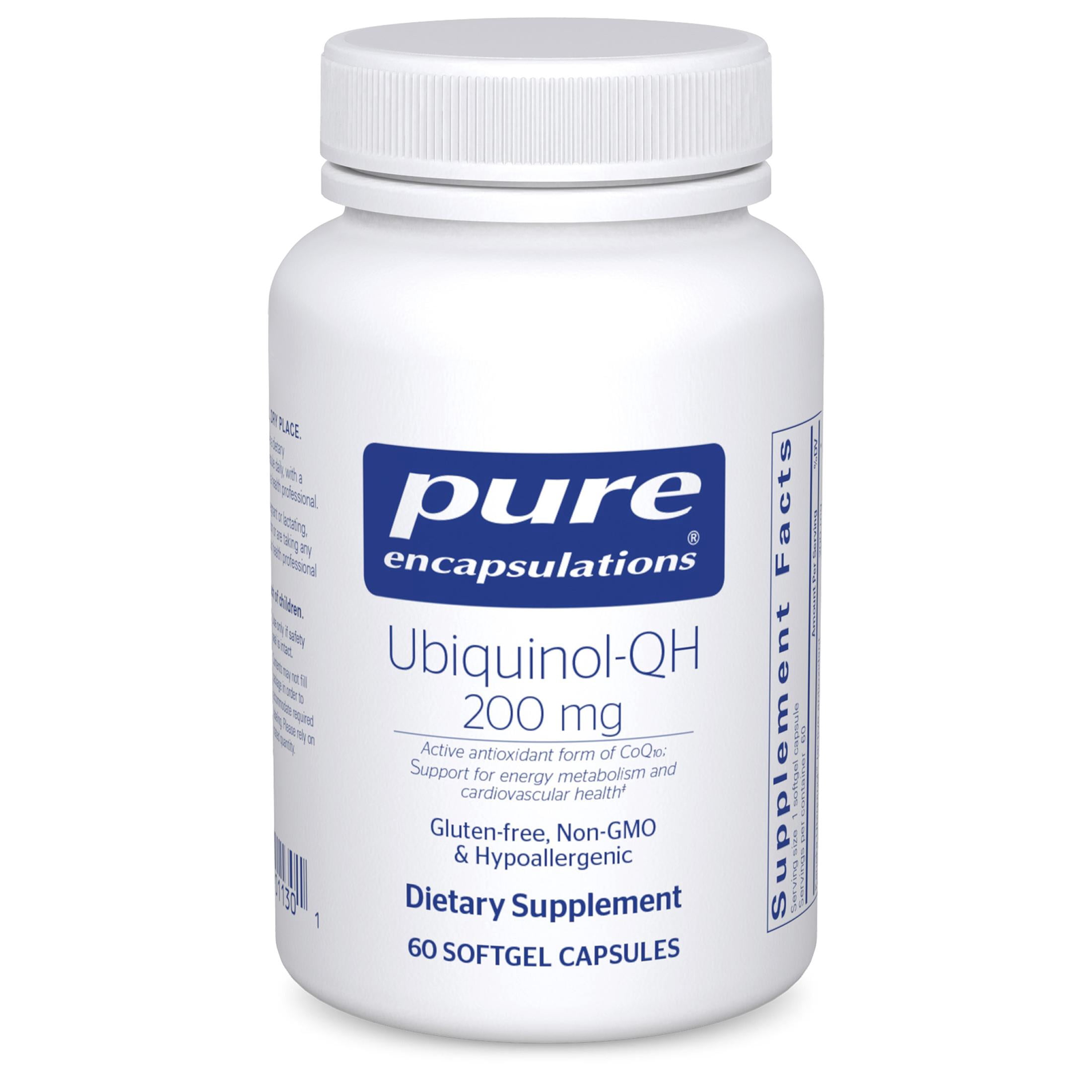 Pure Encapsulations Ubiquinol-QH - Antioxidant CoQ10 Supplement, Heart ...