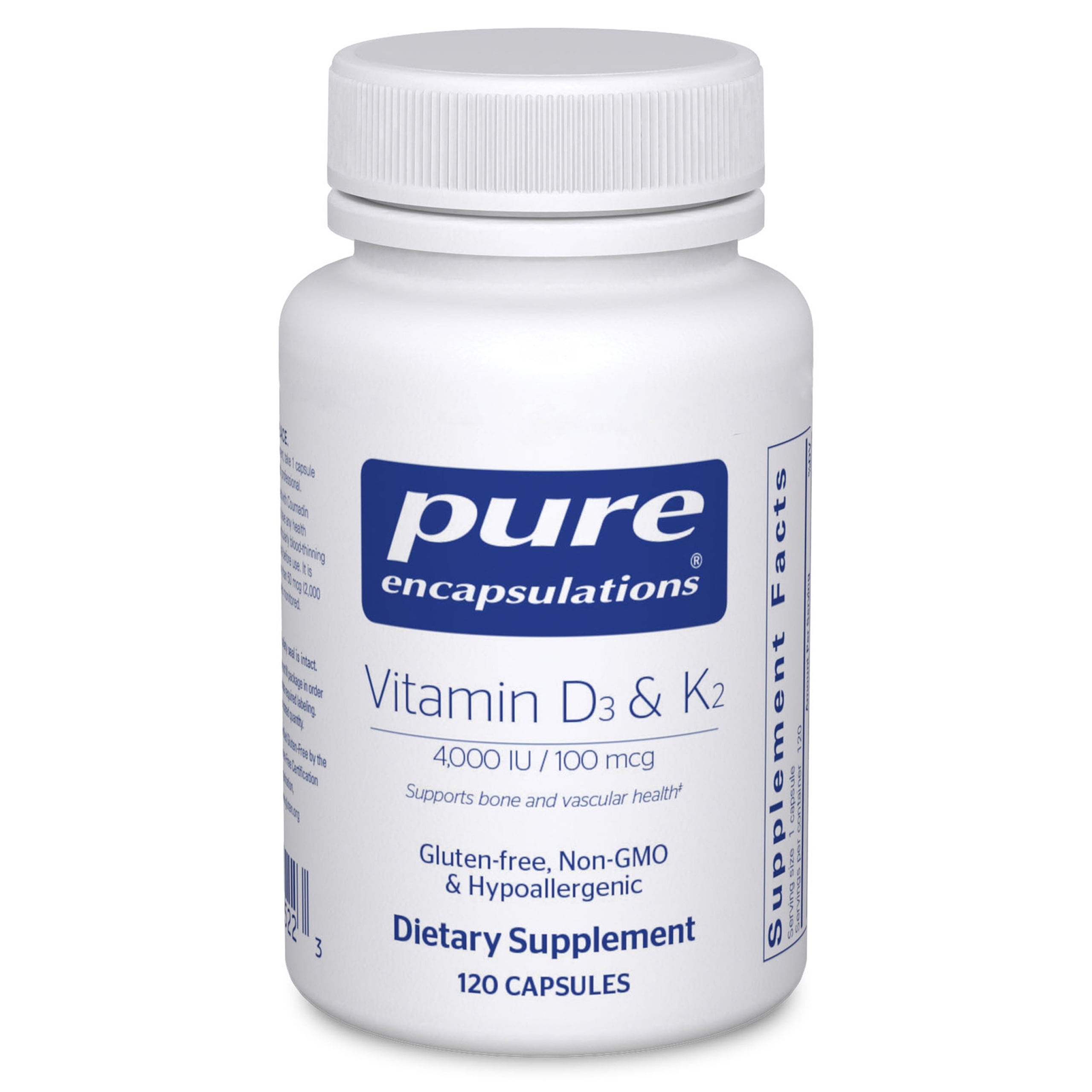 Pure Encapsulations - D3 & K2 Vitamin Capsules for Bone, Vascular, and ...