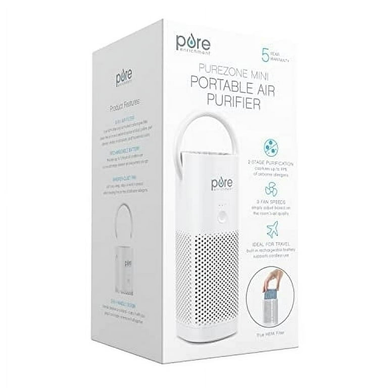 Pure Enrichment PureZone Mini Portable Air Purifier White