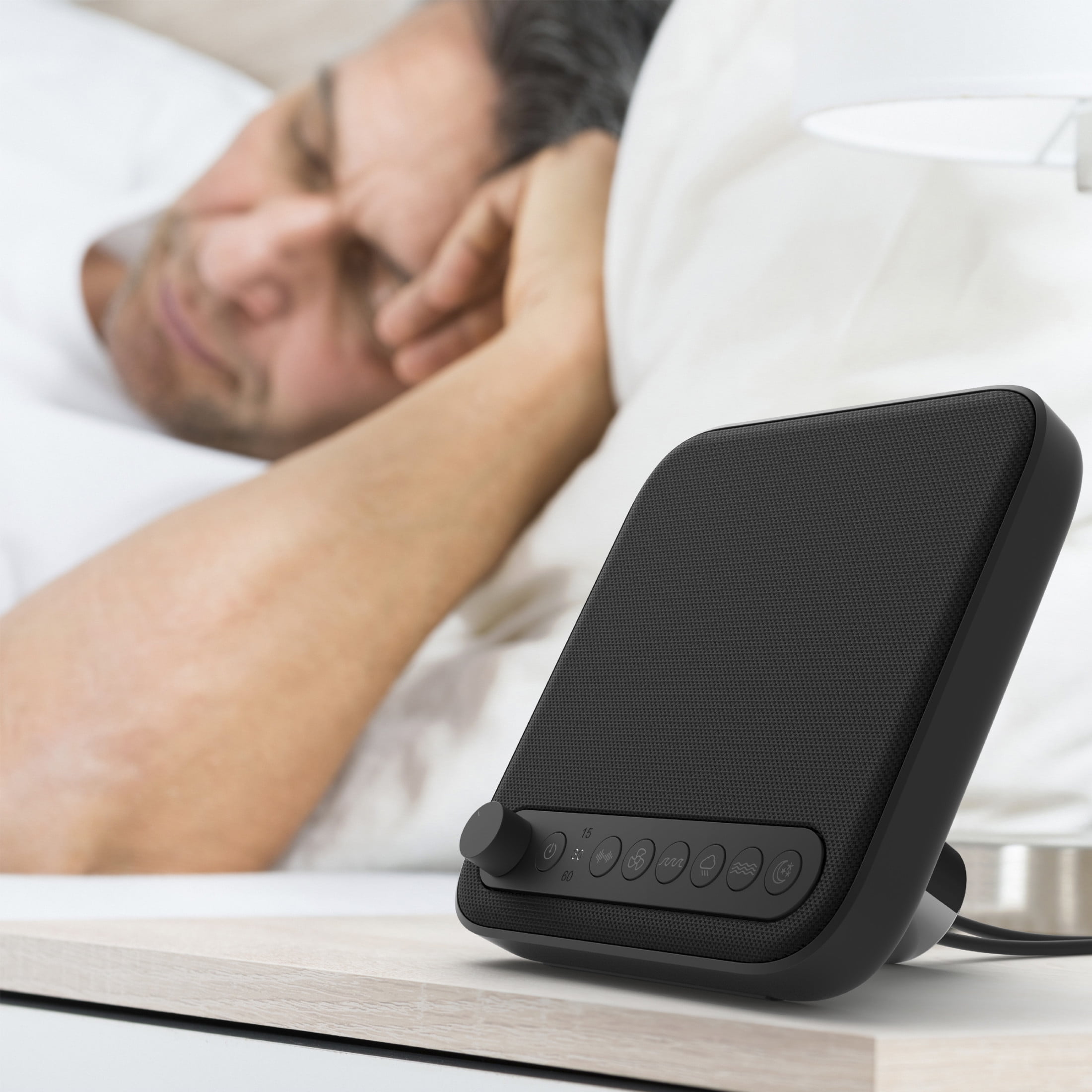 Pure Enrichment WAVE Sleep Therapy Sound Machine with USB Charger, 6 ...
