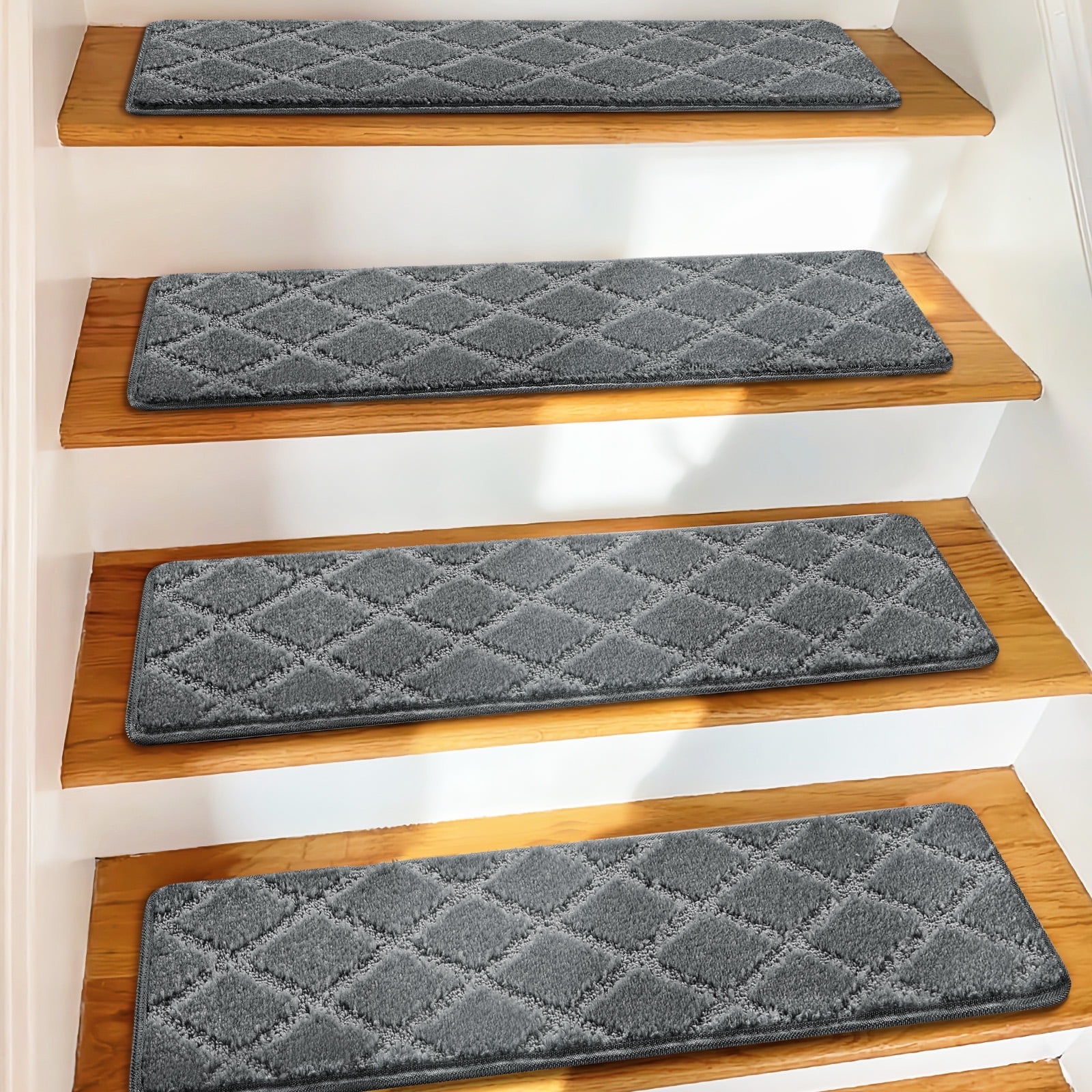 Pure Era 8" x 30" Carpet Stair Treads Protector Cover Indoor Non Slip ...