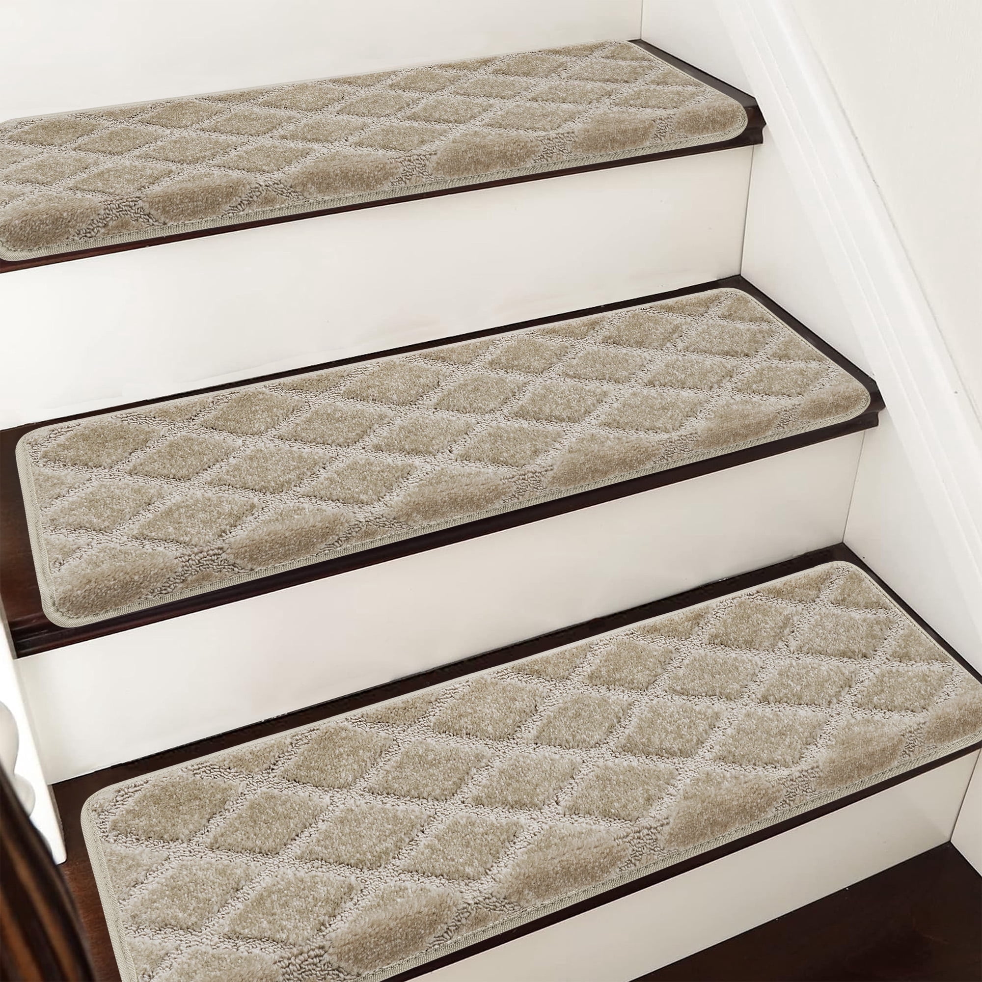 Pure Era Bullnose Carpet Stair Treads Protector Cover 9" x 30" Indoor ...