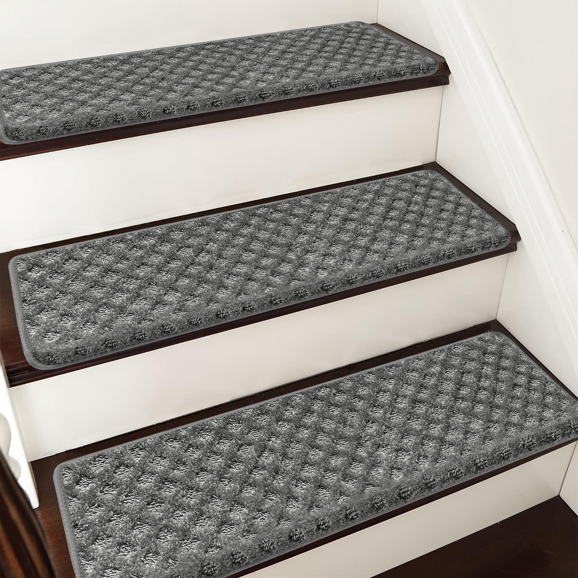 Pure Era Bullnose Carpet Stair Treads Protector Cover 9" x 30" Indoor ...