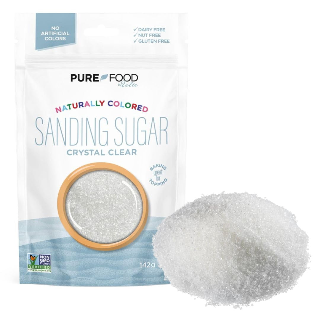 Pure Food Dye Free GGA1 White Sanding Sugar, 5 oz | Holiday Sanding ...