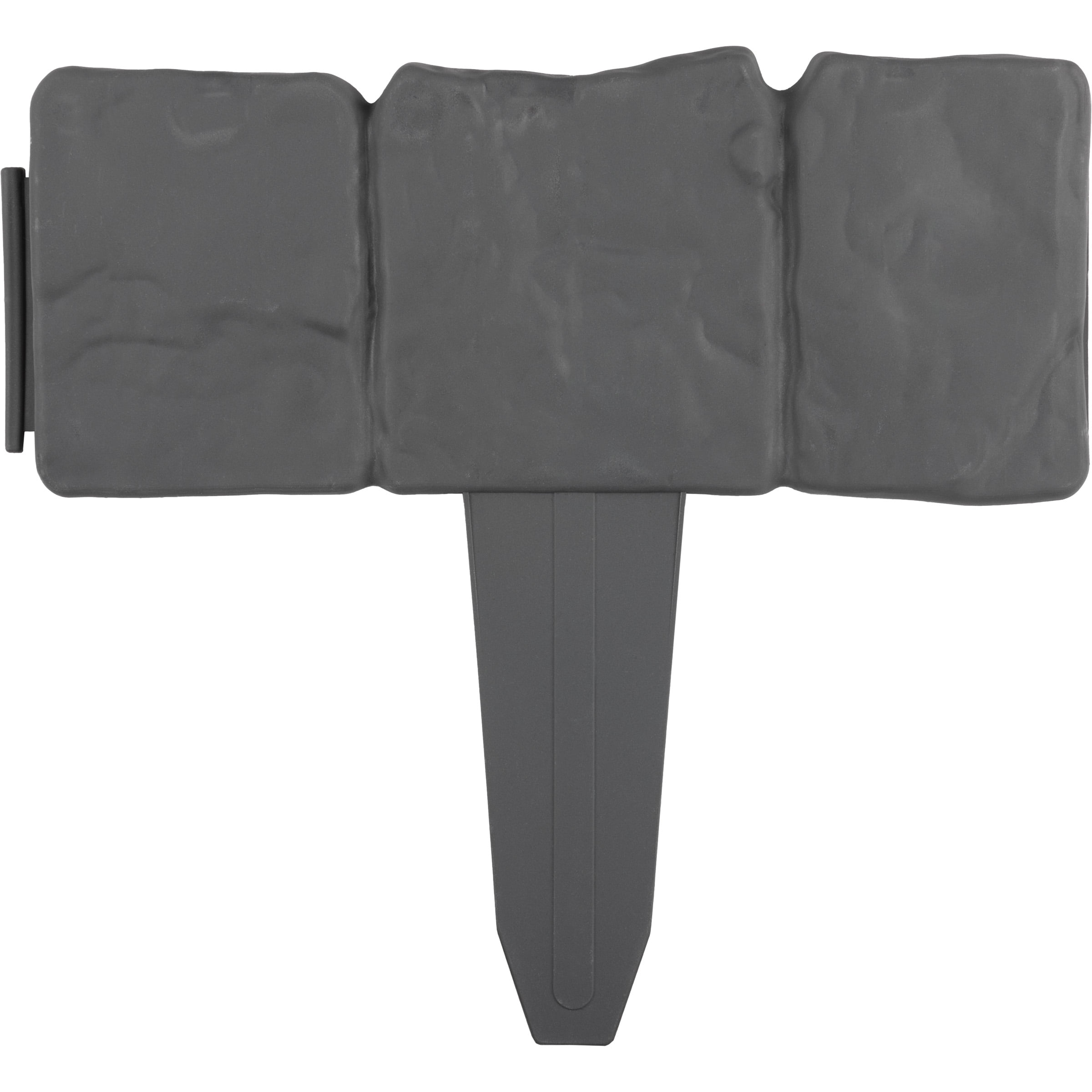 Pure Garden 10-Piece Interlocking Garden Edging for Landscaping (Gray ...