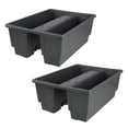 Pure Garden 20.75in Railing Planter Box 2-Pack - 6-Gal Outdoor Flower ...