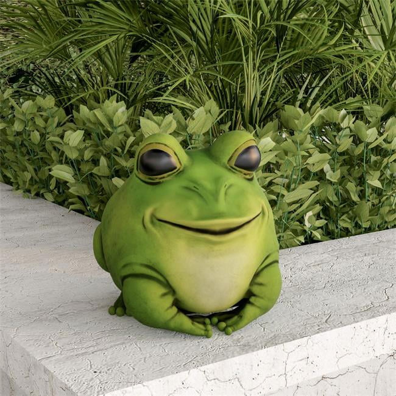 Pure Garden 50-LG1096 Frog Statue-Resin Chubby Animal Figurine for ...