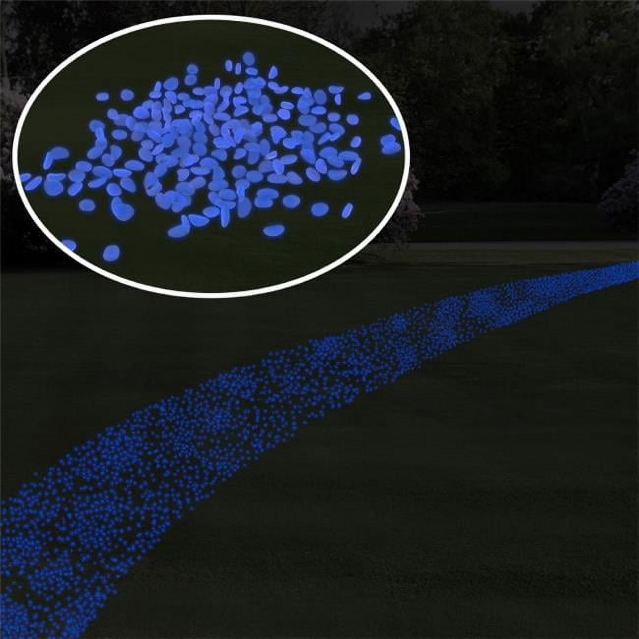 Pure Garden 50-LG5071 Garden Stones - Glow in the Dark Solar Pathway ...