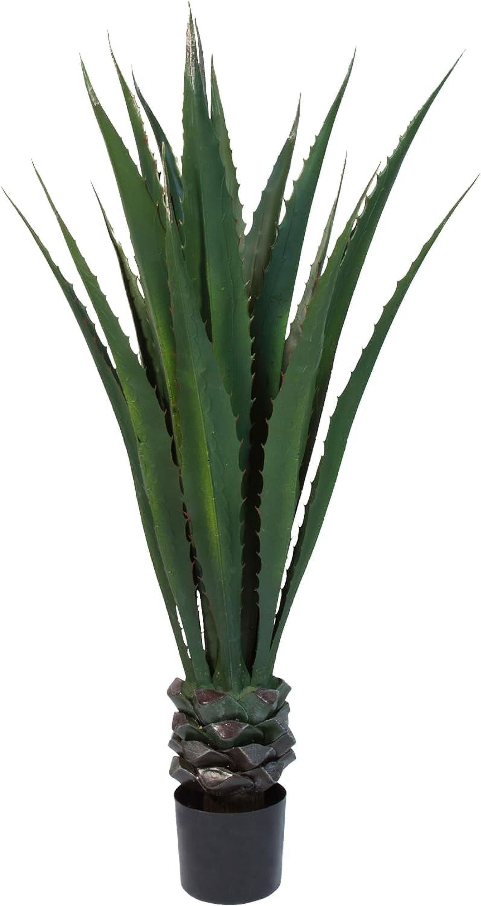 Pure Garden Giant Agave Fake Plant - 52-Inch Faux Succulent with Pot ...