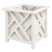 Outdoor Home White Chippendale Planters, Set of 2 - Walmart.com