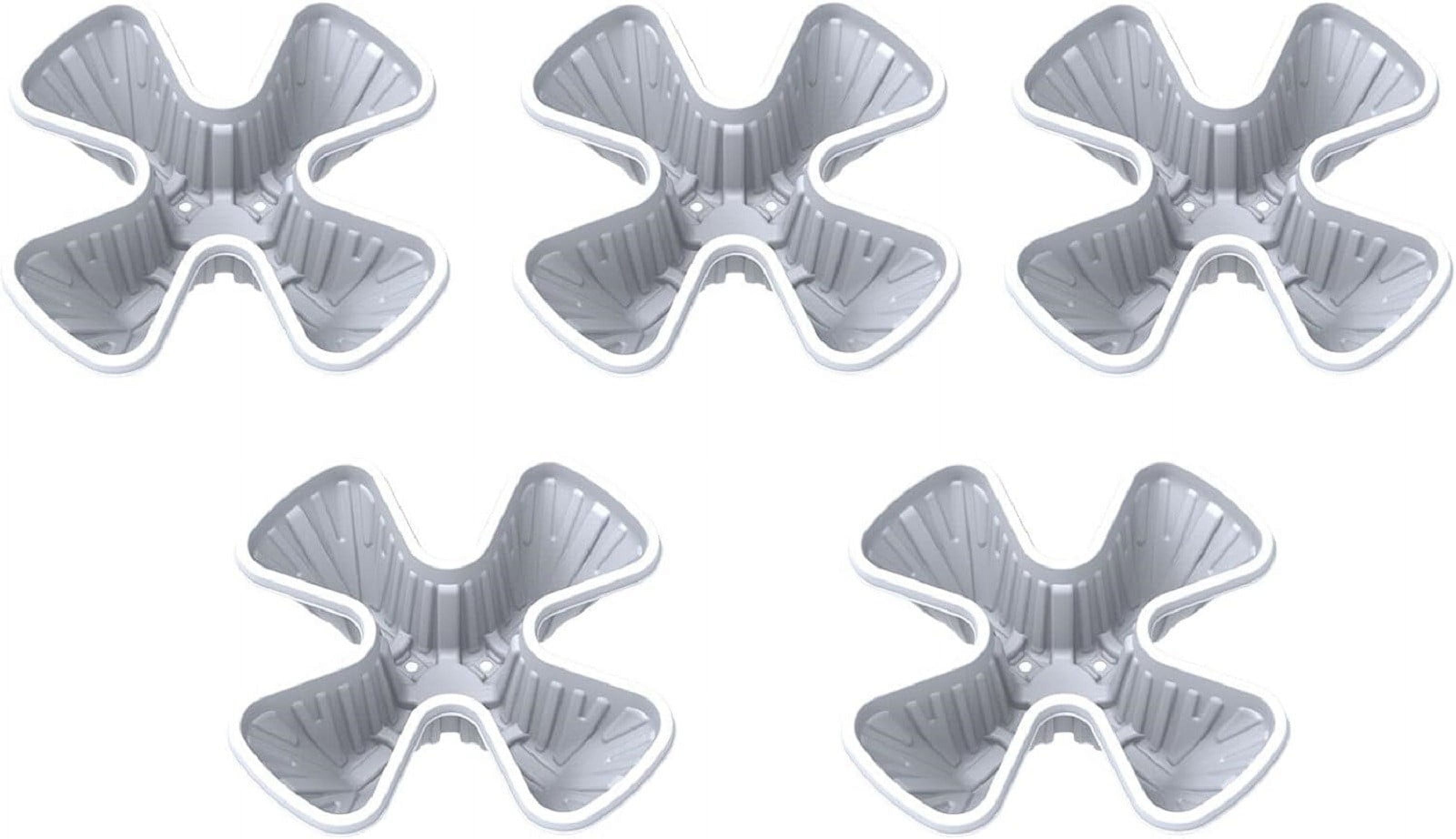 Pure Garden Stacking Planter Tower- 4-Tier Space Saving Flower Pots ...