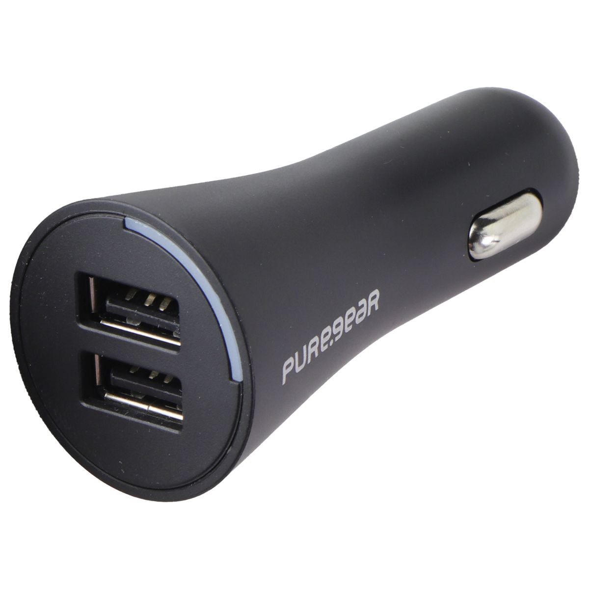 PureGear Universal 24W Dual Port USB-A Car Charger for Smart Devices ...