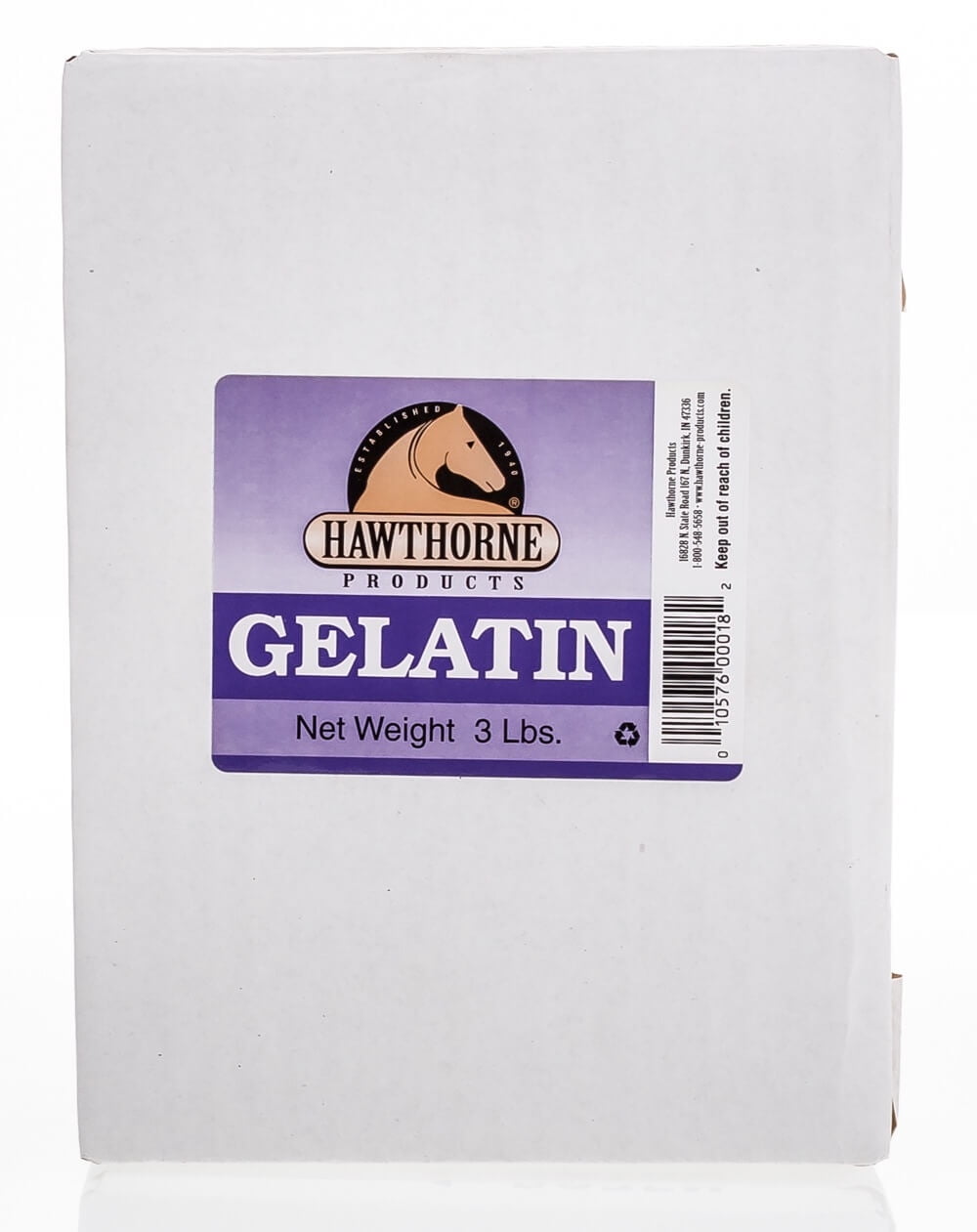 Pure Gelatin Powdered Supplement, 3 lb for Horse Hoof and Hair Health ...