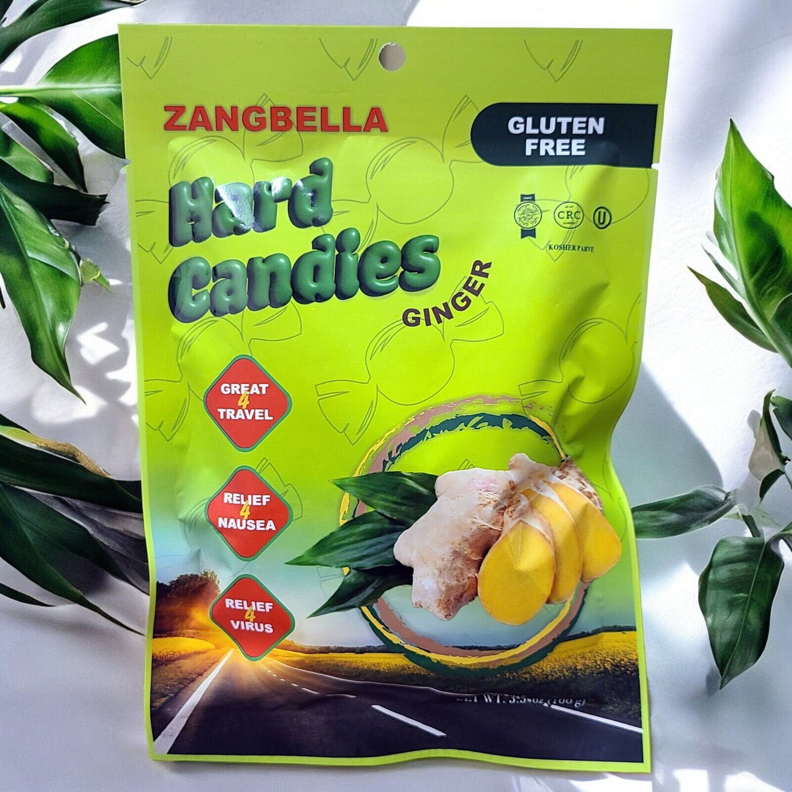 Pure Ginger Hard Candy for Nausea Relief, Great Tasting Flavor Net 3.5 ...