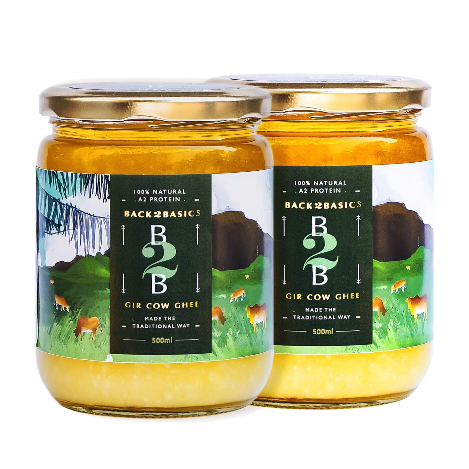 Pure Gir Cow A2 Ghee By Back2Basics | Rich In Nutrients & Protein Fiber ...