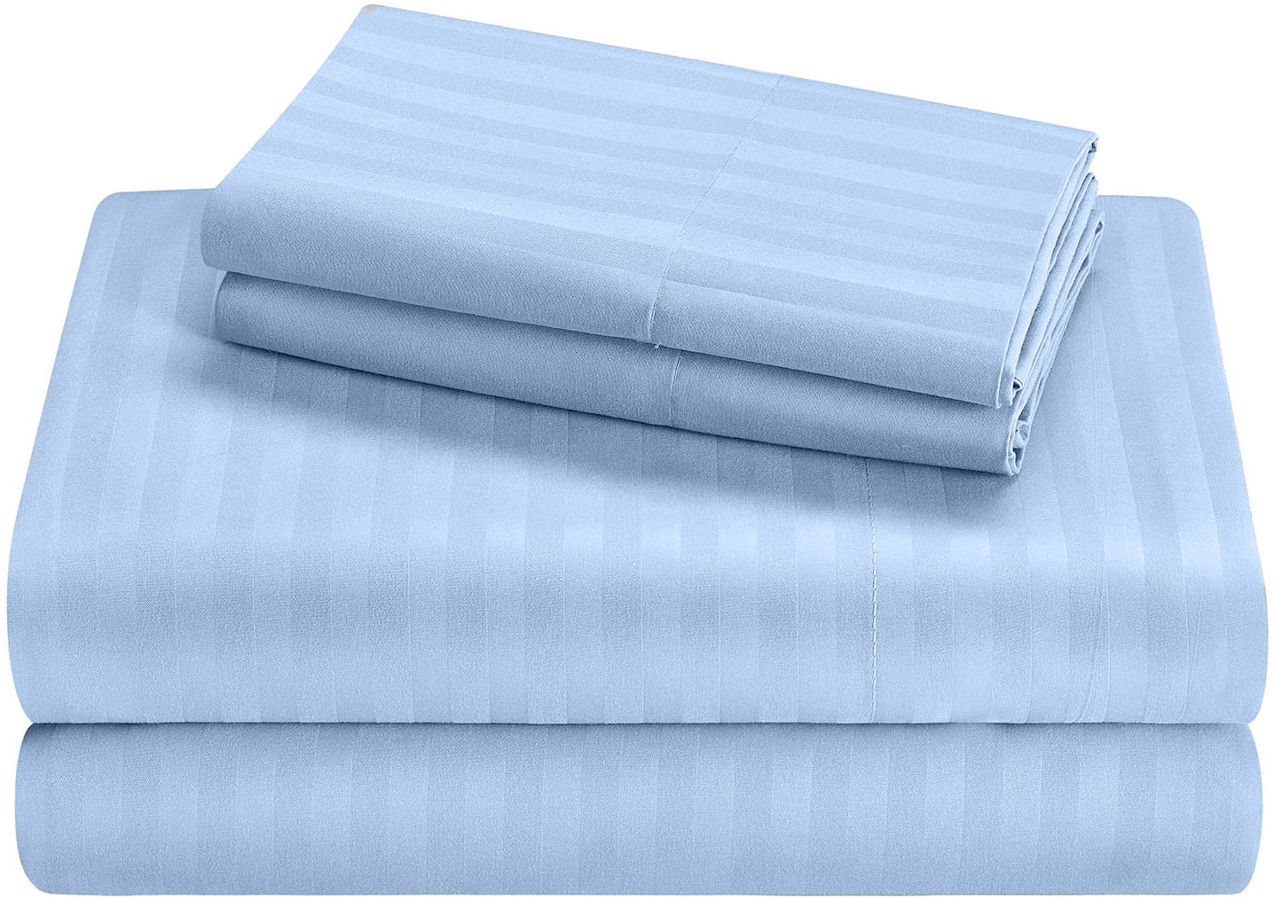 Pure Giza Cotton (King Size) Striped Pattern Bed Sheets Set- 300-TC ...