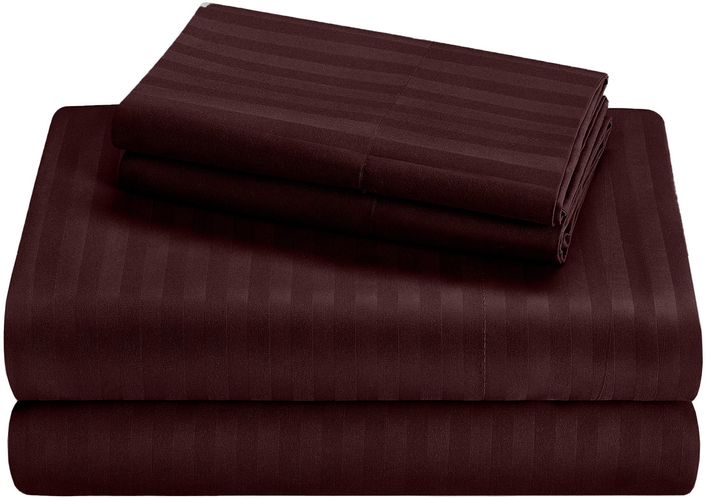 Pure Giza Cotton (Queen Size) Striped Pattern Bed Sheets Set- 300-TC ...