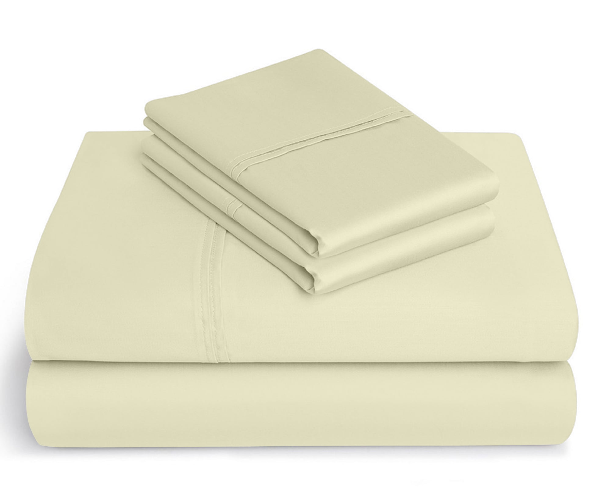 Pure Giza Cotton Short-Queen Size Bed Sheets Set- 300-TC Bedding ...
