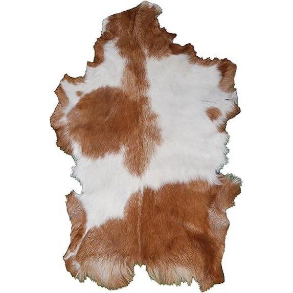 Pure Goat Hide, Luxurious Goat Skin Rug, Black & White Goat Skin Hair ...