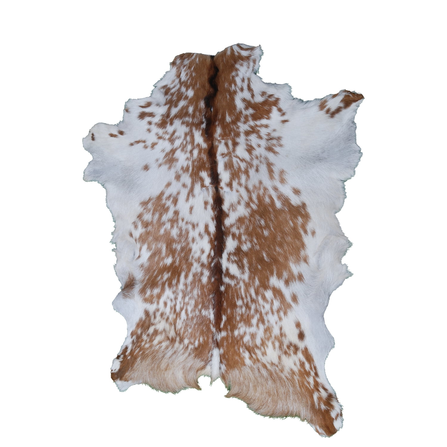 Pure Goat Hide, Luxurious Goat Skin Rug, Brown & white Goat Skin Hair ...
