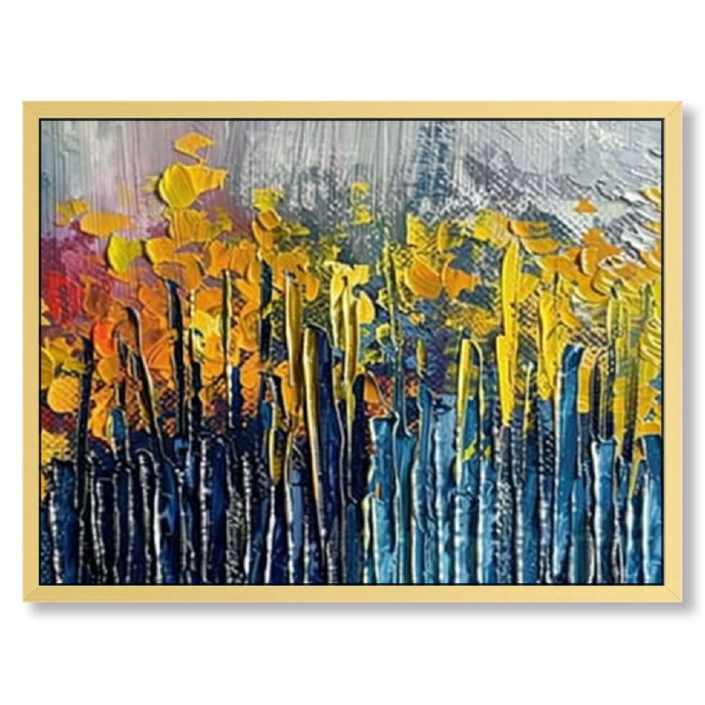 Pure Hand-Painted Paintings on Canvas Abstract Canvas for Living Room ...