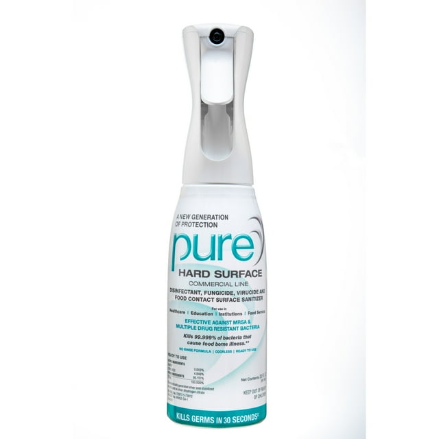 Pure Hard Surface Disinfectant, 20 Oz, White - Walmart.com