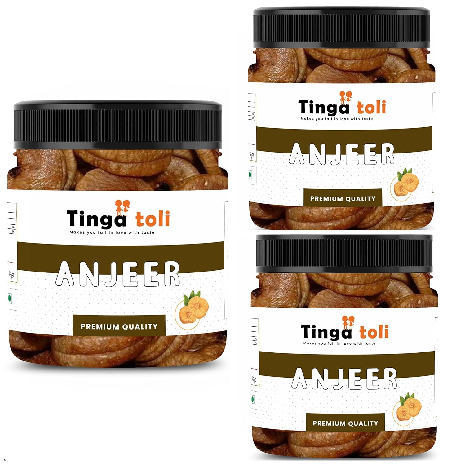 Pure Healthy Anjeer By Tinga Toli 750gm, (250gm* Pack Of 3) | High In ...