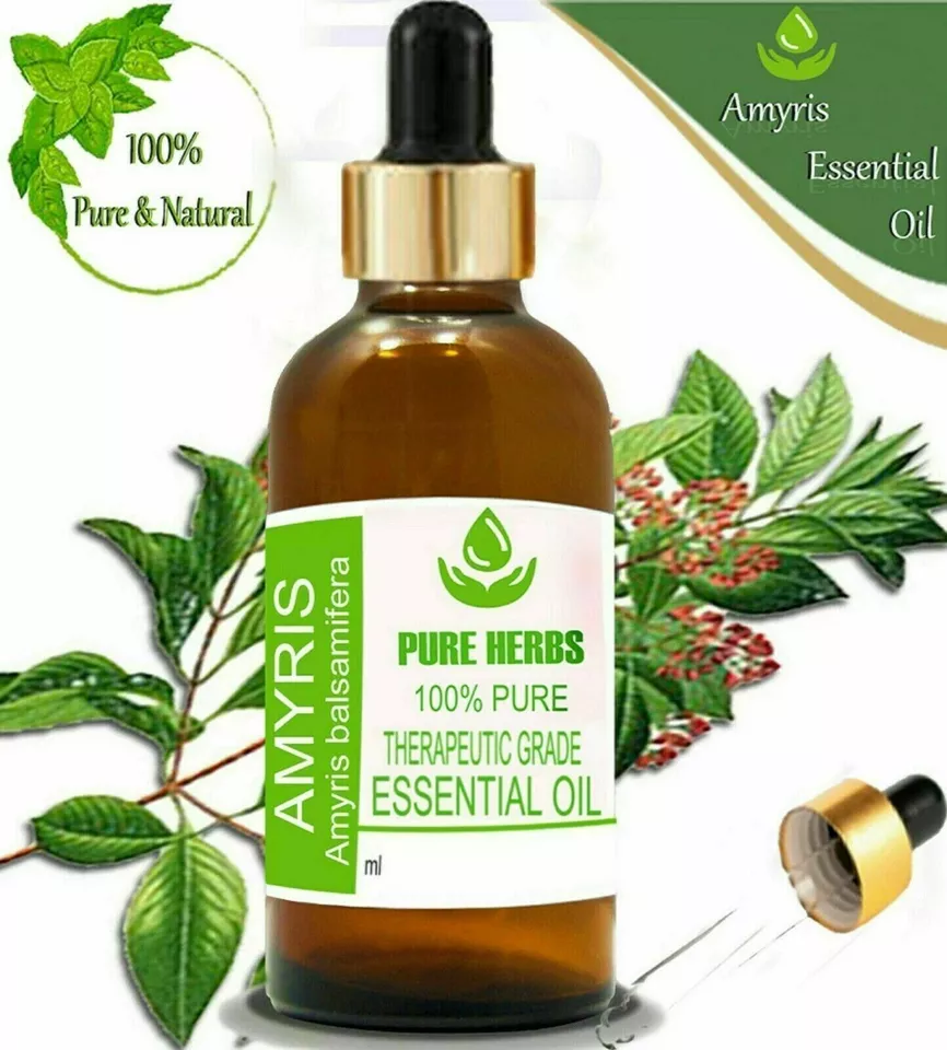 Pure Herbs Amyris 100% Pure & Natural Amyris balsamifera Essential Oils ...