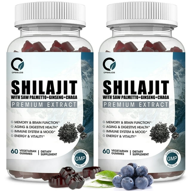 Pure Himalayan Shilajit Gummies with Shilajit - High Potency Gold Grade ...