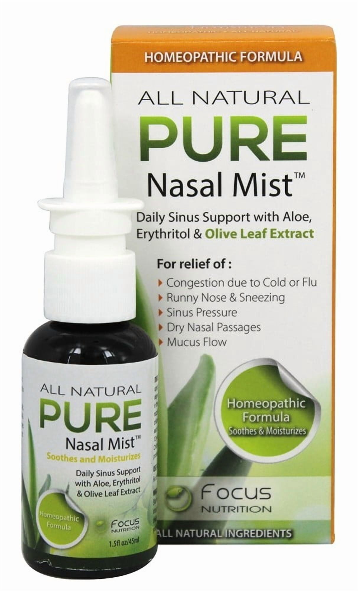 Pure Nasal Mist 1.5oz | Sinus Relief Nasal Spray | Soothe and ...