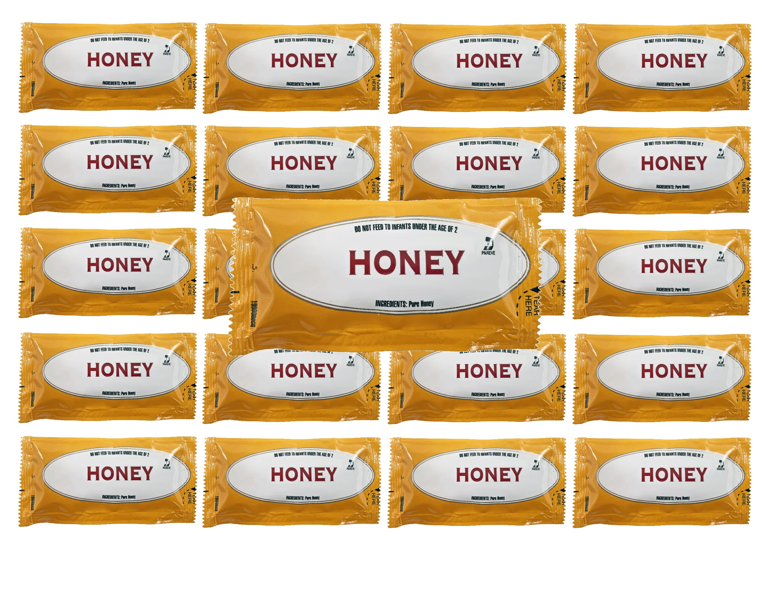 Pure Honey | 9 Gram Single Serve Packet | Kosher | (25 Count) - Walmart.com