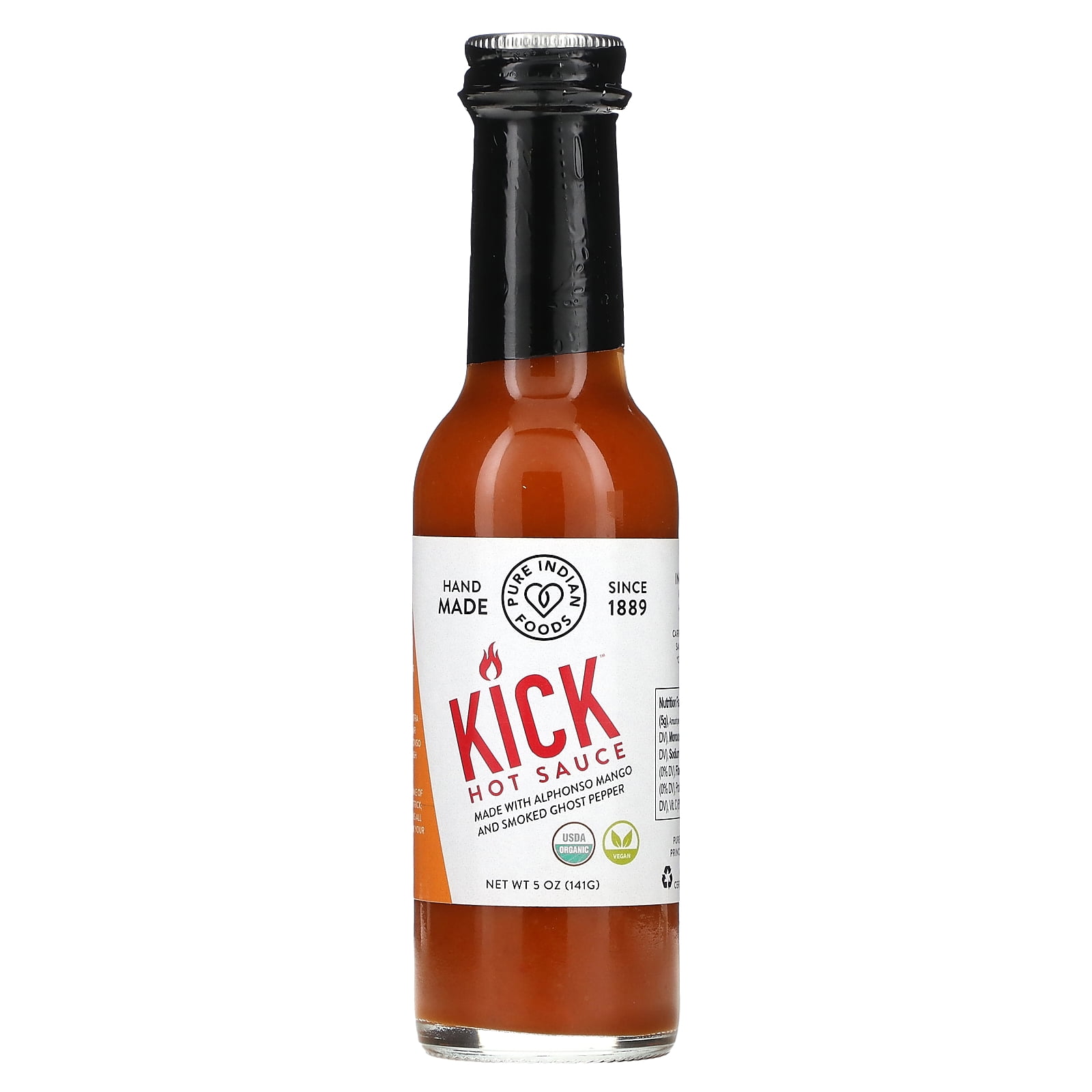 Pure Indian Foods Kick Hot Sauce, 5 oz (141 g) - Walmart.com