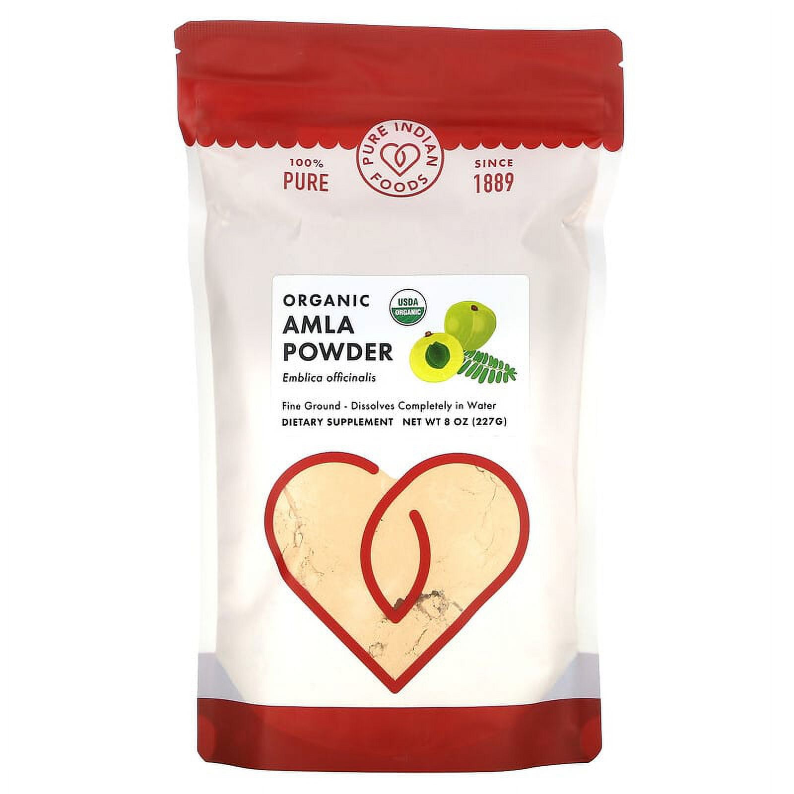 Pure Indian Foods, Organic Amla Powder, 8 oz - Walmart.com