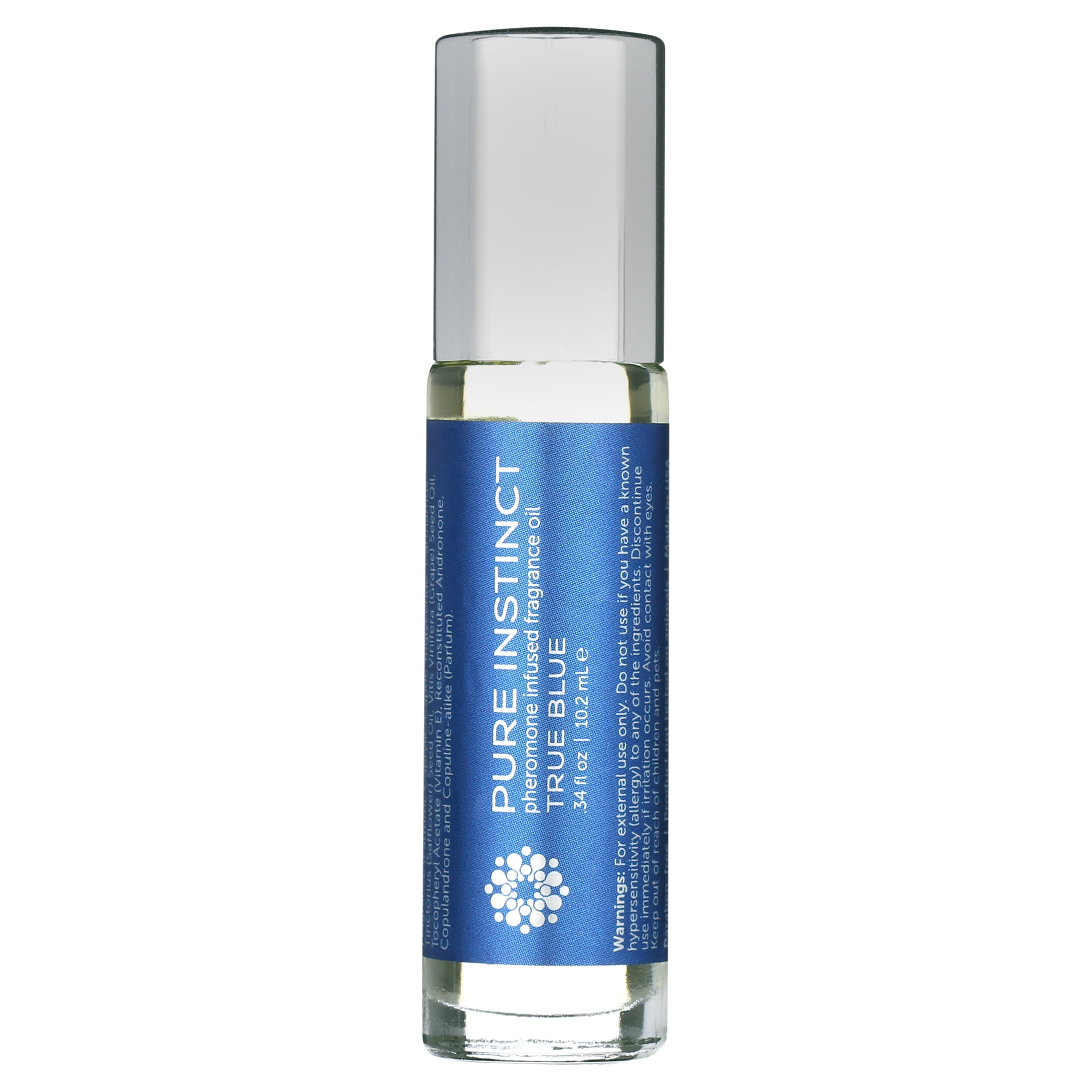 True Blue Pure Instinct Pheromone Perfume Oil, Roll-On Unisex Fragrance ...