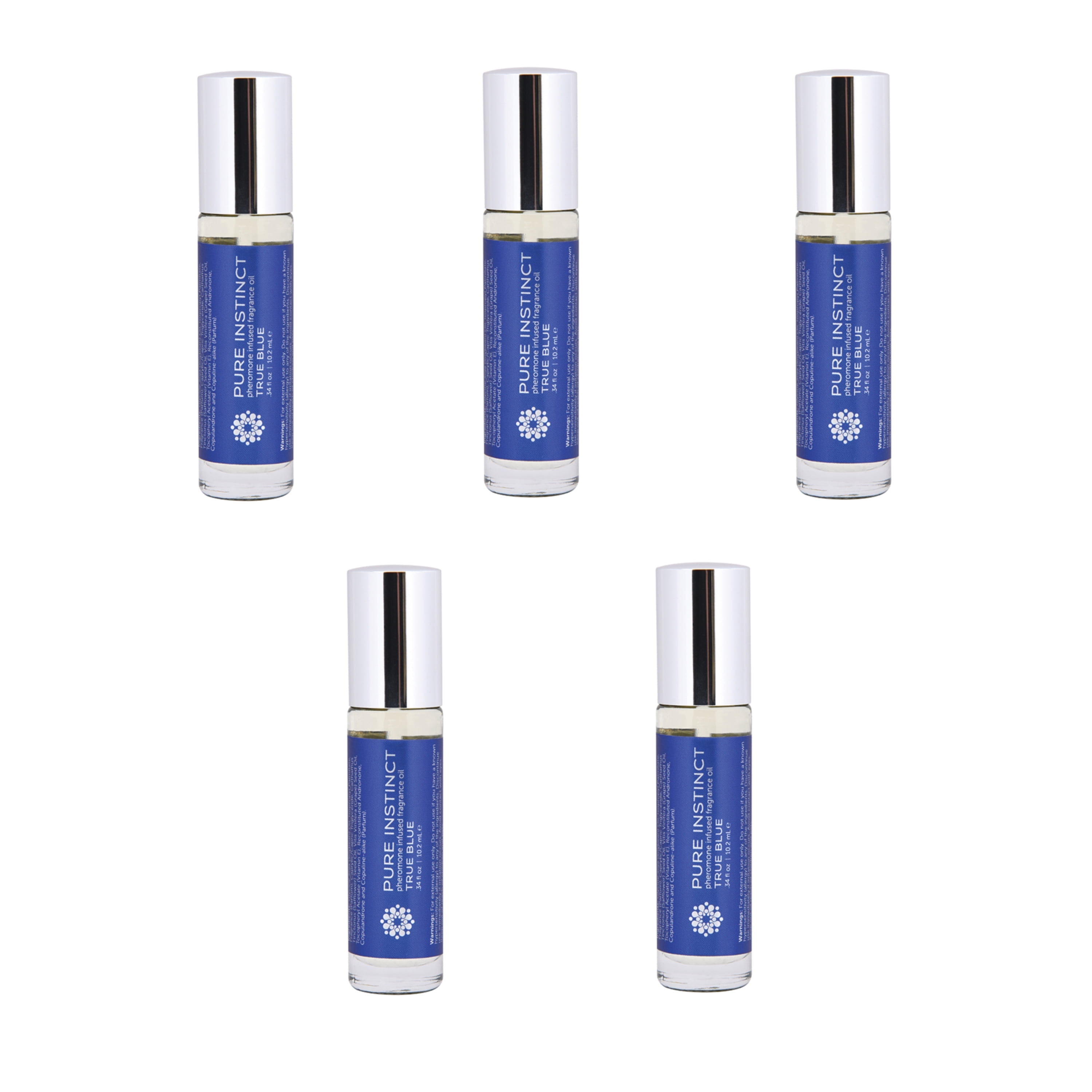 Pure Instinct True Blue Body Perfume, Unisex Pheromone Oil Roll-on, Skin Cologne, Rose Scent 0 ...