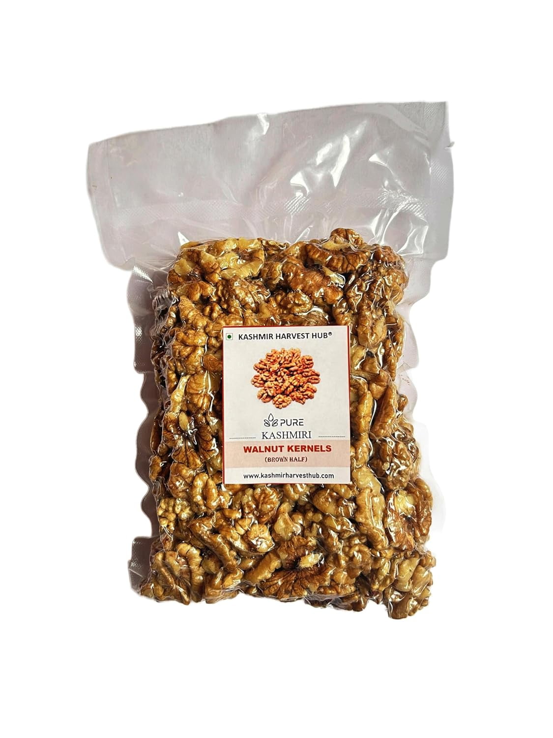 Pure Kasmiri Walnuts Kernels Brown Half By Kashmir Harvest Hub 800gm ...