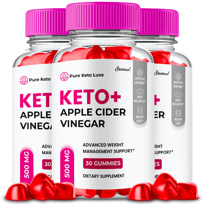 Pure Keto Luxe ACV Gummies, Maximum Strength, Apple Cider Vinegar, 3 ...