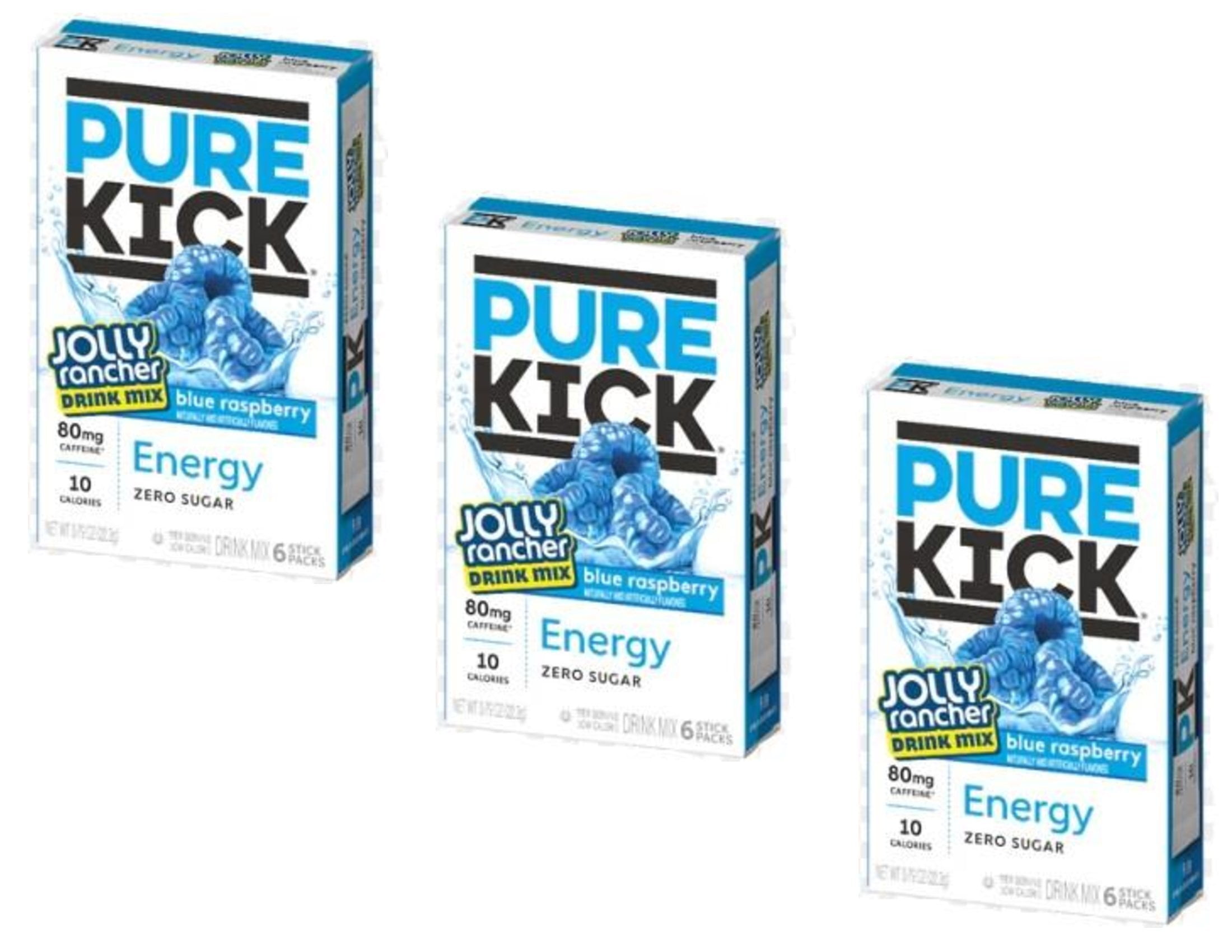 Pure Kick Blue Raspberry Jolly Rancher Singles to Go, Zero Sugar Water ...