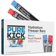 Pure Kick Hydration Freezer Bars Variety Pack with B Vitamins Berry and ...