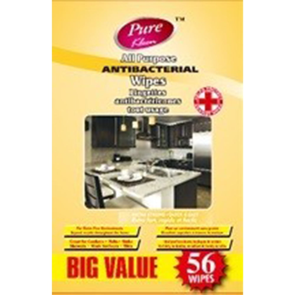 Pure Kleen All Pur Antibacterial Wipes 56ct - Walmart.com
