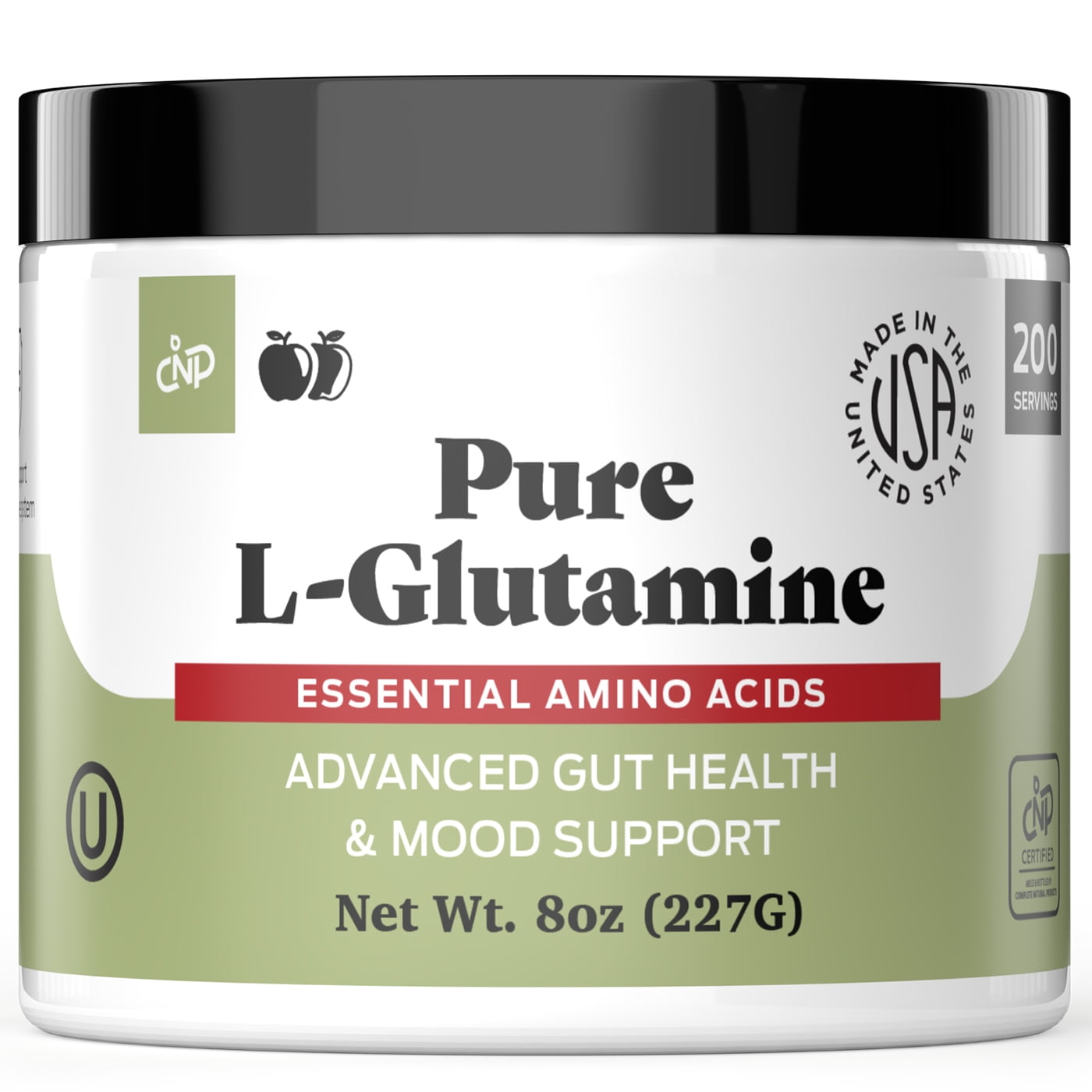 Pure L-Glutamine Powder Supplement - 8oz (227g) Natural Vegan Bulk L Glutamine for Keto, Gut ...