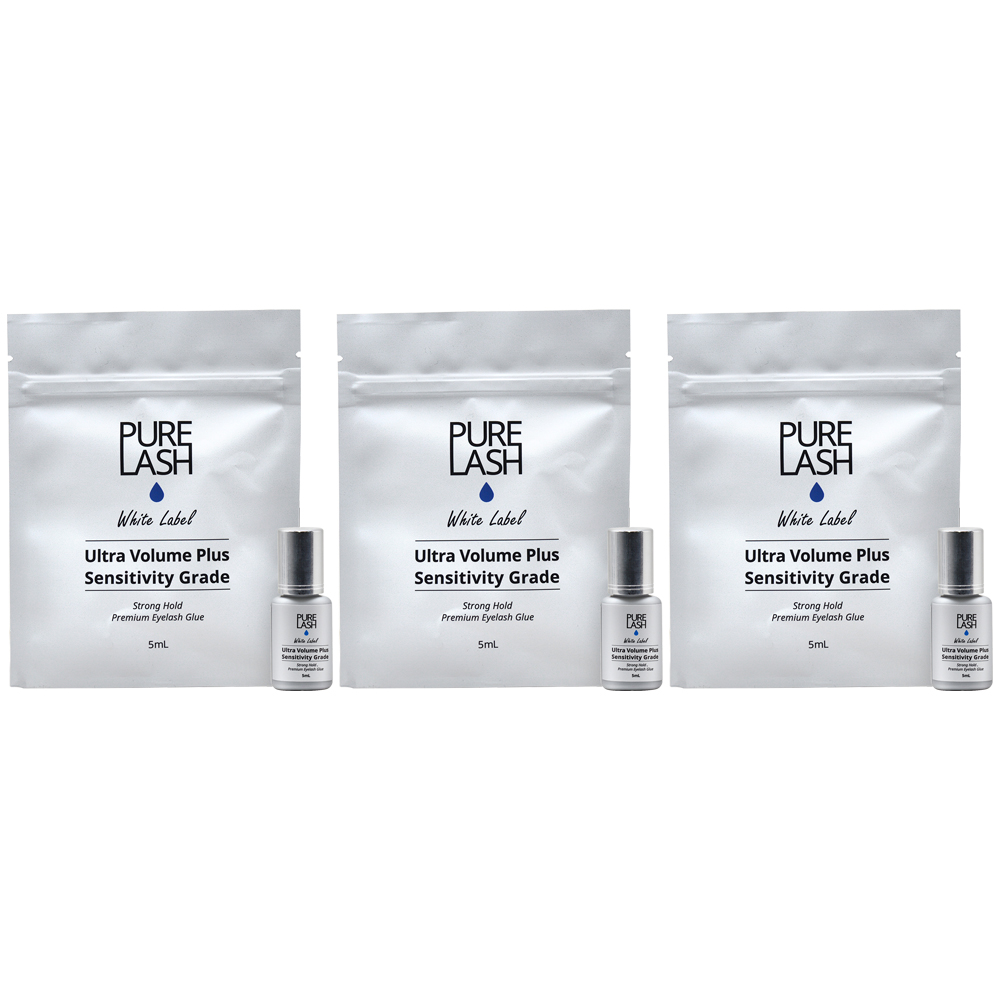 Pure Lash White Label Ultra Volume Plus Sensitivity Grade (Pack of 3 ...