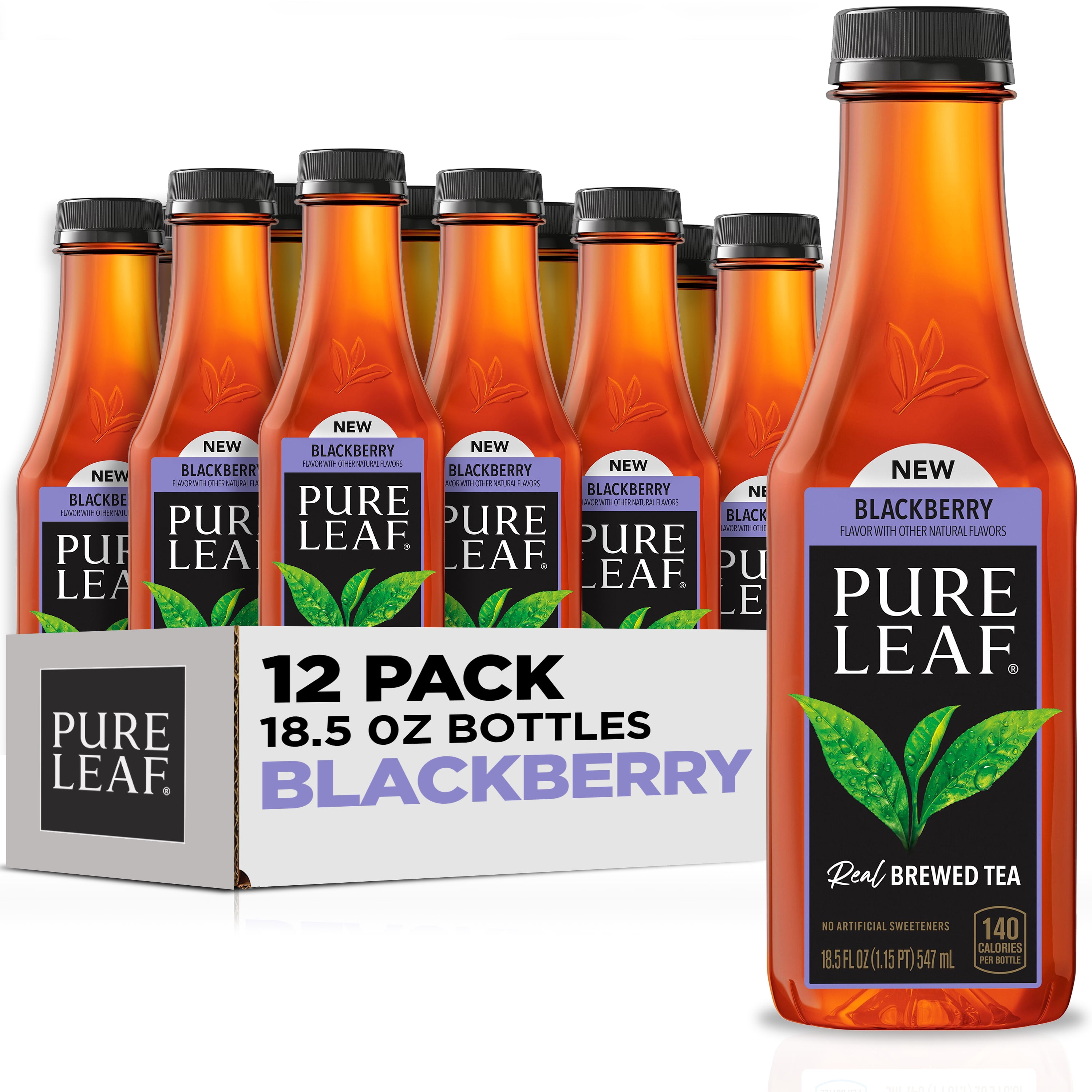 Pure Leaf Blackberry Sweet Tea, 18.5oz, 12 Bottles - Walmart.com