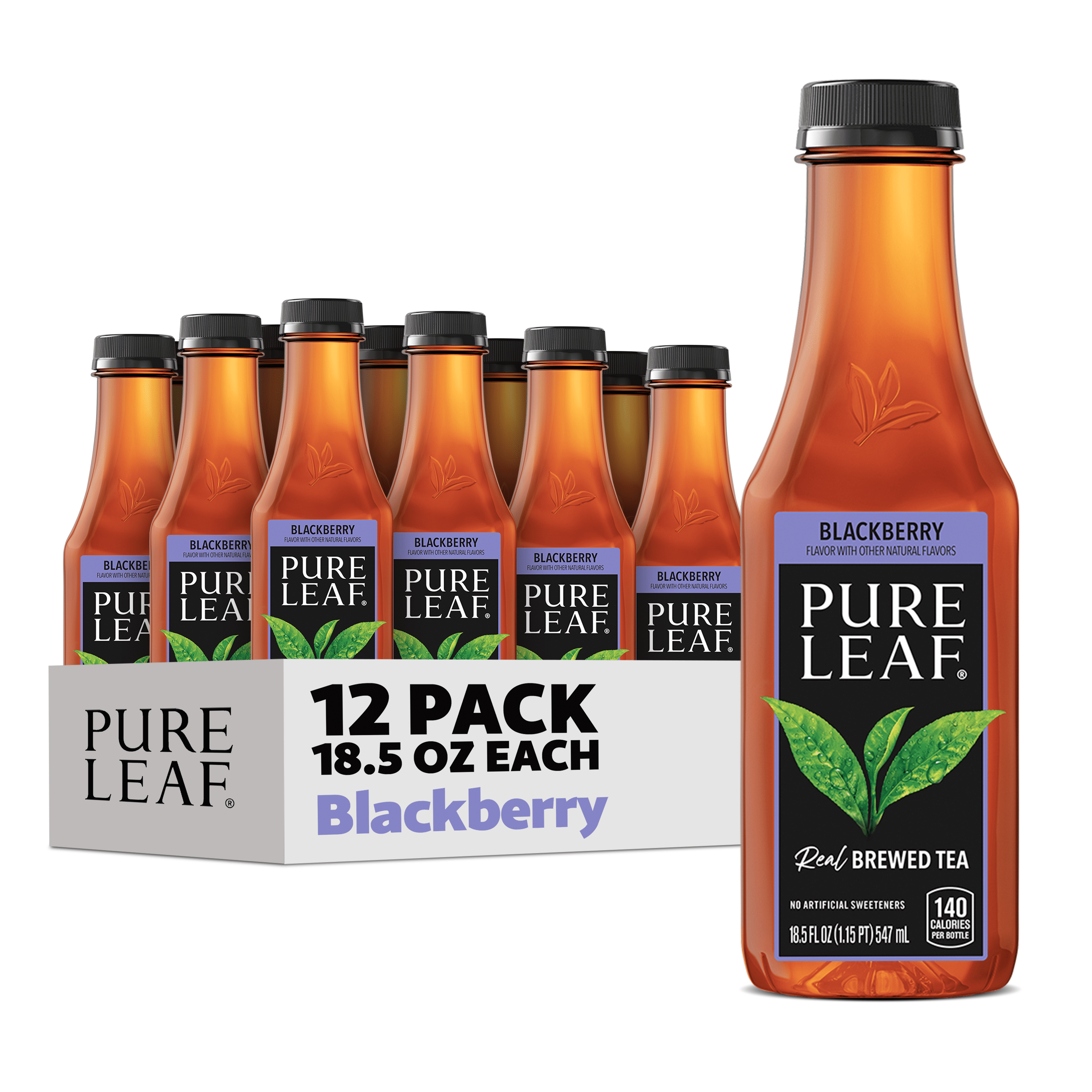 Pure Leaf Blackberry Sweet Tea, 18.5oz, 12 Bottles - Walmart.com