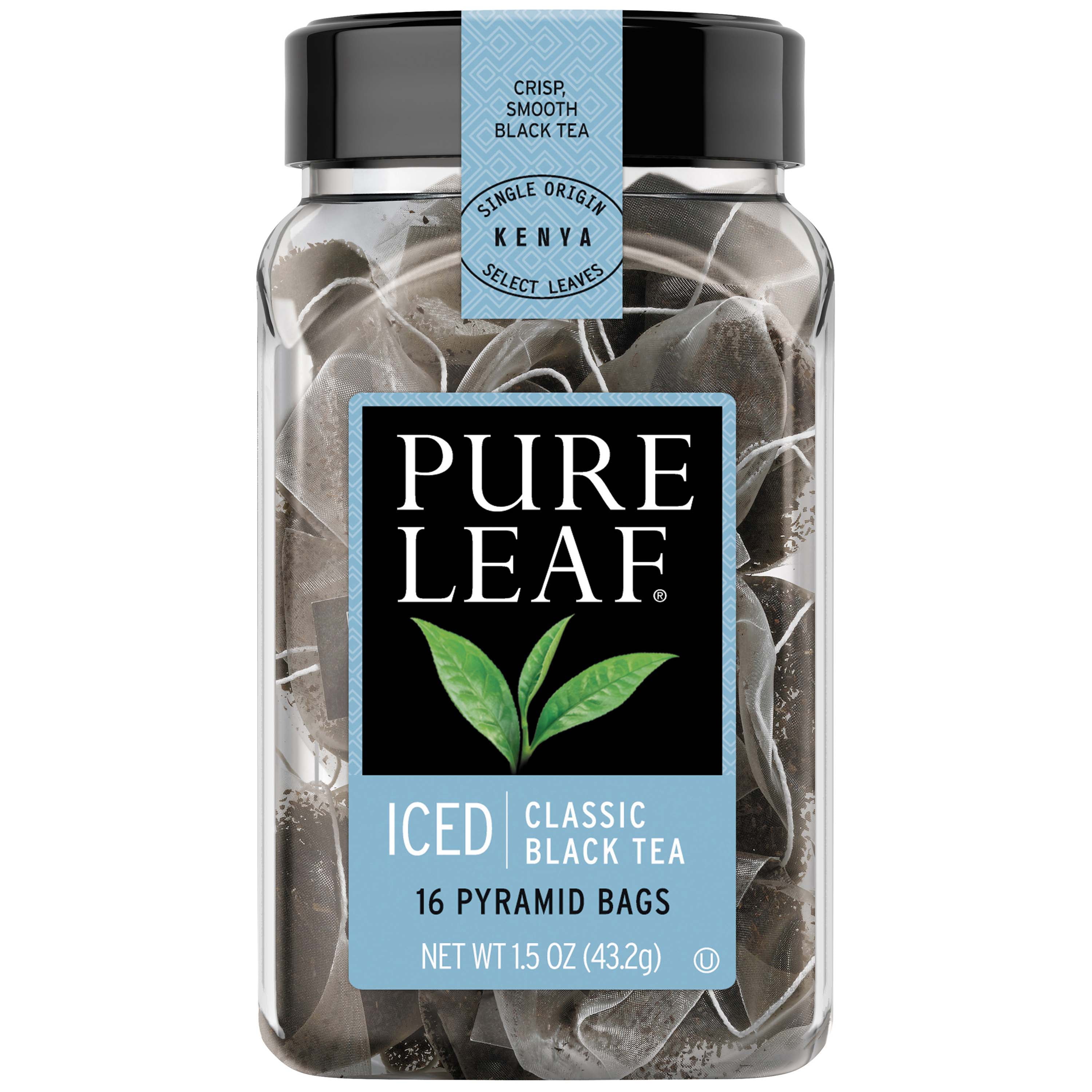 Pure Leaf, Classic Black Tea Iced Tea, Tea Bags, 16 ct - Walmart.com