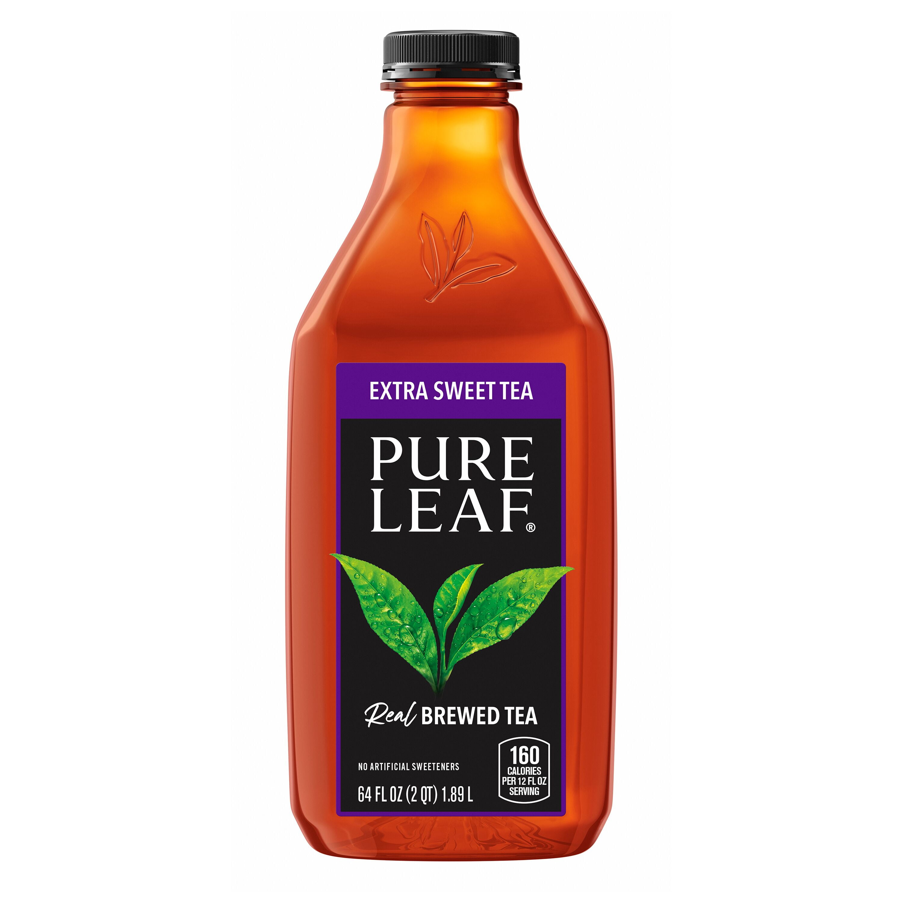 Pure Leaf Real Brewed Extra Sweet Tea, 64 fl oz Bottle - Walmart.com