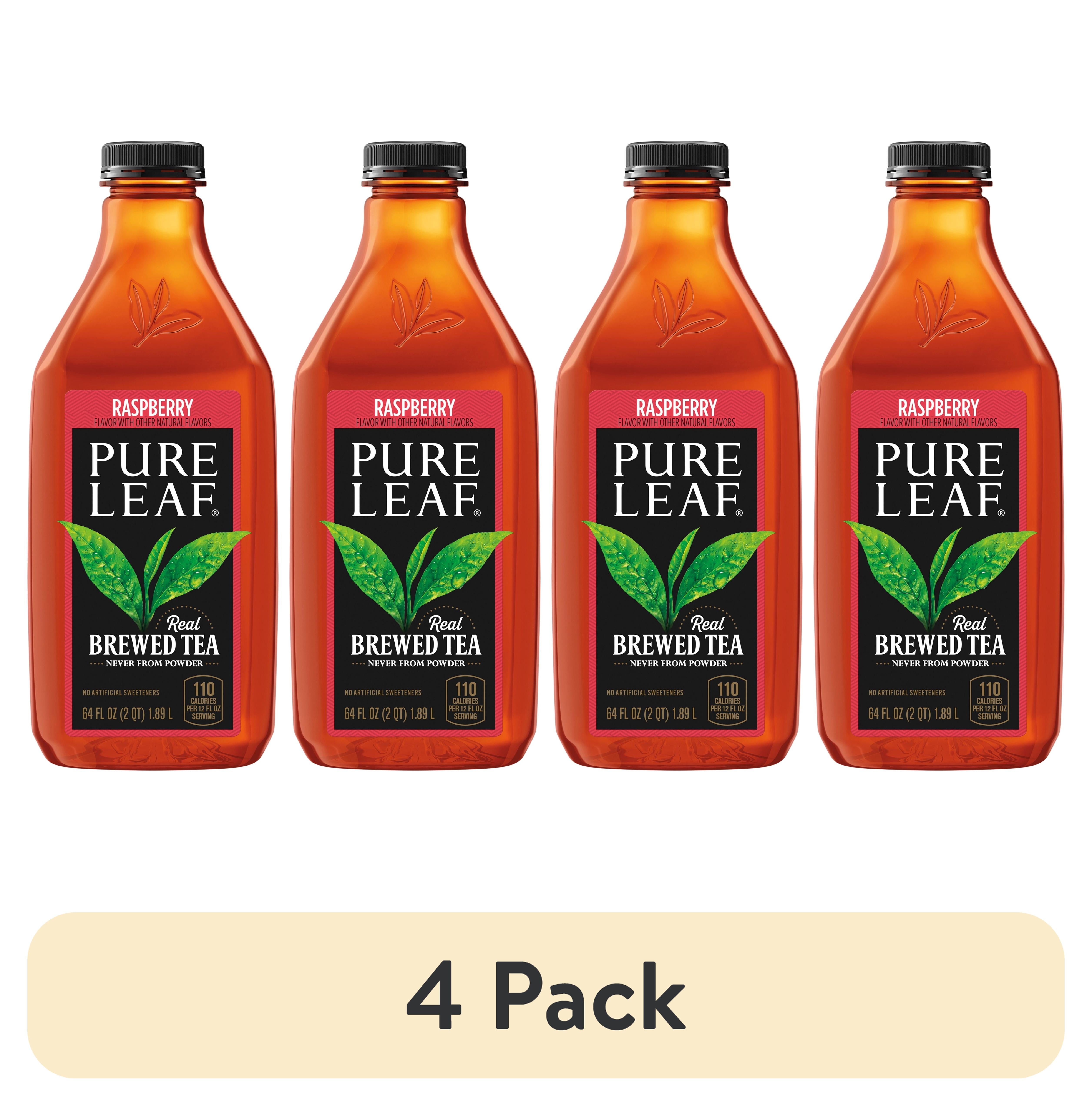 (4 pack) Pure Leaf Iced Tea, Raspberry, 64 fl oz Bottle - Walmart.com