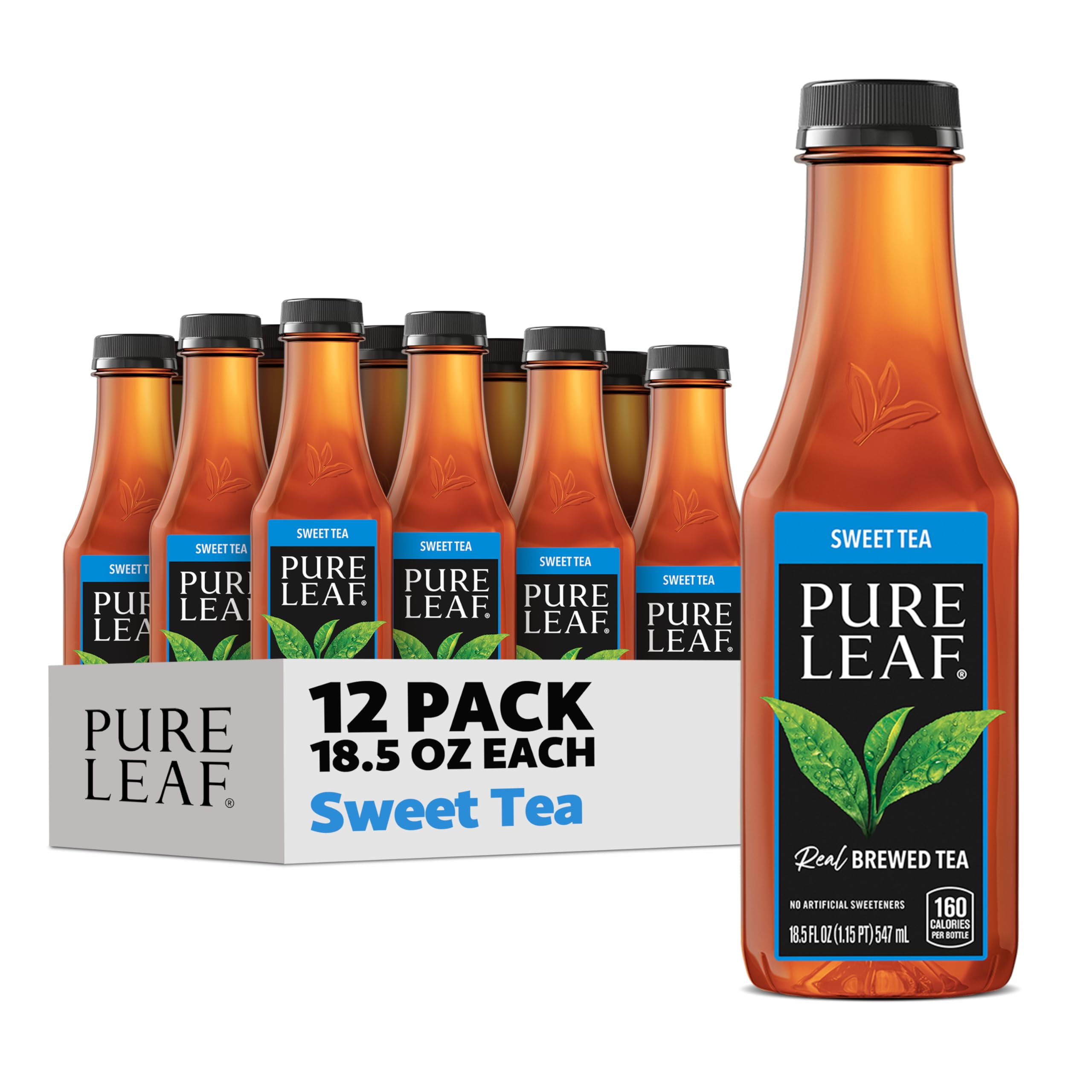 Pure Leaf Iced Tea, Sweet Tea, Real Brewed Tea, 18.5 Fl Oz Bottles ...