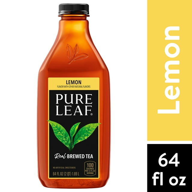 (4 pack) Pure Leaf Lemon Iced Tea, 64 fl oz, Bottle - Walmart.com