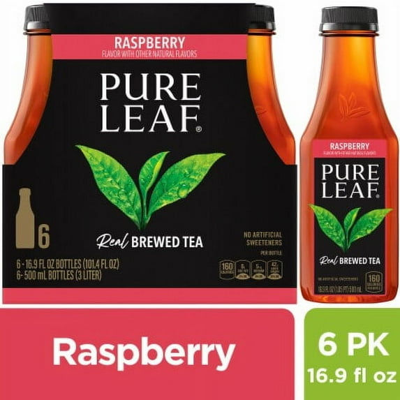 Pure Leaf Raspberry Iced Tea Multipack Bottles 6 pk / 16.9 fl oz ...